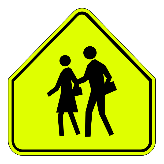 WC1, School Zone, 60x60cm, Diamond Grade | Cedar Signs Inc.