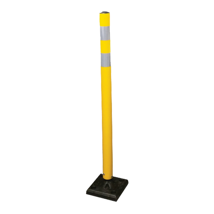 Yellow Reboundable Delineator Post 42" | Cedar Signs Inc.