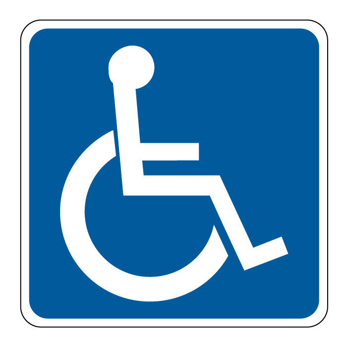 M407, Wheelchair, 60x60cm | Cedar Signs Inc.