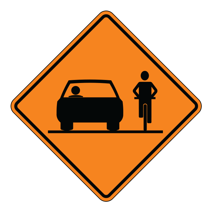 TC101, Share the Road, 60x60cm, High Intensity Grade | Cedar Signs Inc.